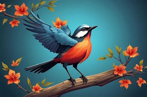 Premium Photo A Beautiful Bird Vector Art Workbird Vector Illastration