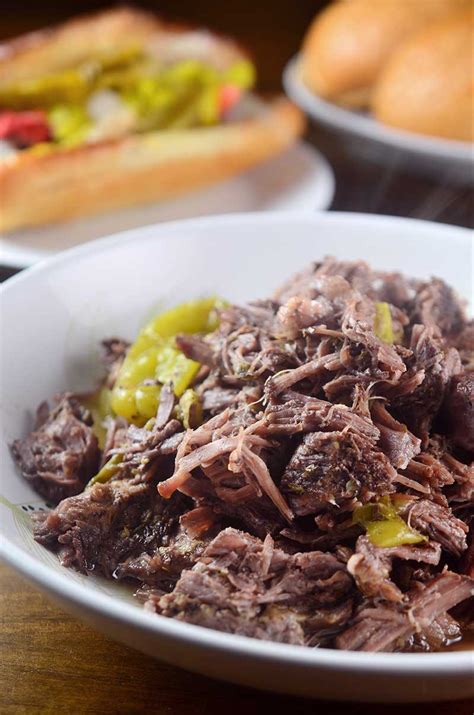 Slow Cooker Italian Beef Sandwiches Lifes Ambrosia