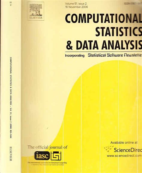 computational statistics and data analysis incorporating statistical