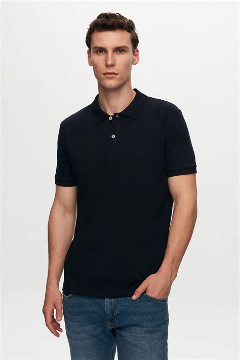 Ds Damat Regular Fit Lacivert 100 Pamuk Polo Yaka T Shirt