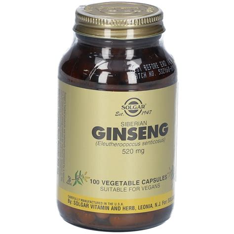 Solgar® Ginseng Siberian 520mg 100 Pz Redcare