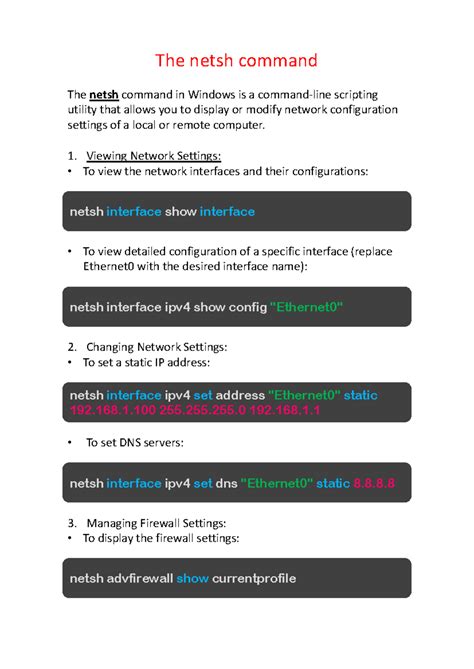 The Netsh Command The Netsh Command The Netsh Command In Windows Is A
