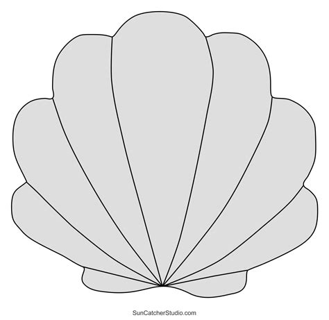 Seashell Template Free Printable