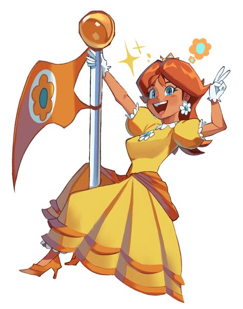 Princess Daisy Mario And 1 More Drawn By Supsross Danbooru