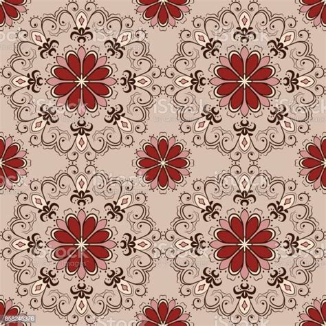 아름 다운 색상에 만다라와 완벽 한 패턴입니다 벡터 배경입니다 0명에 대한 스톡 벡터 아트 및 기타 이미지 0명 갈색 기하 도형 Istock