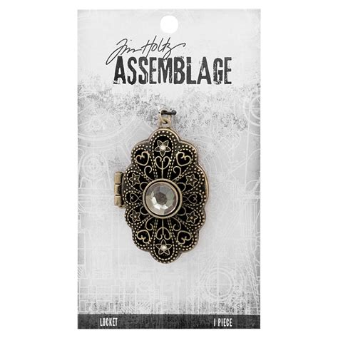 Locket Jeweled Baroque Tim Holtz Assemblage