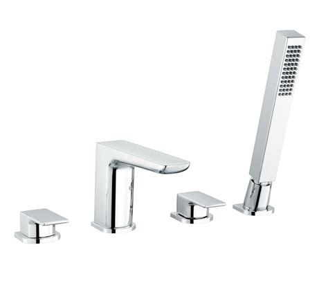 Rak Ceramics Moon 4 Hole Deck Mounted Bath Shower Mixer Plumbsave