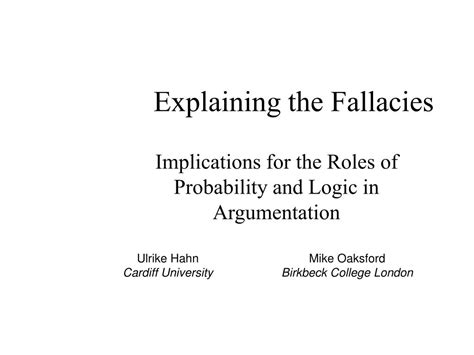 Ppt Explaining The Fallacies Powerpoint Presentation Free Download