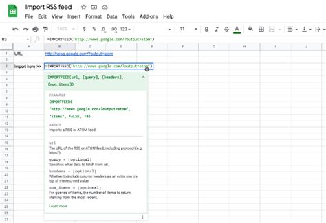Import RSS Feed To Google Sheets Sheetgo Blog
