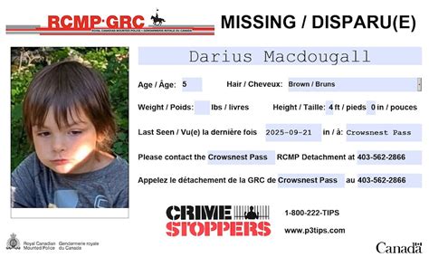 Search Continues For Missing Six Year Old In Crowsnest Pass The