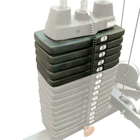 Optional 50lb Selectorized Weight Stack Upgrade