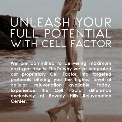 Cell Factor At Beverly Hills Rejuvenation Center