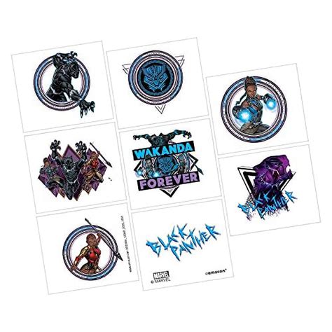 Black Panther Wakanda Forever Tattoos 2 X 1 34 Multicolor 8