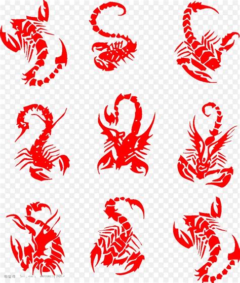 红色剪纸蝎子造型PNG图片素材下载 图片编号qvmlkkzn 免抠素材网