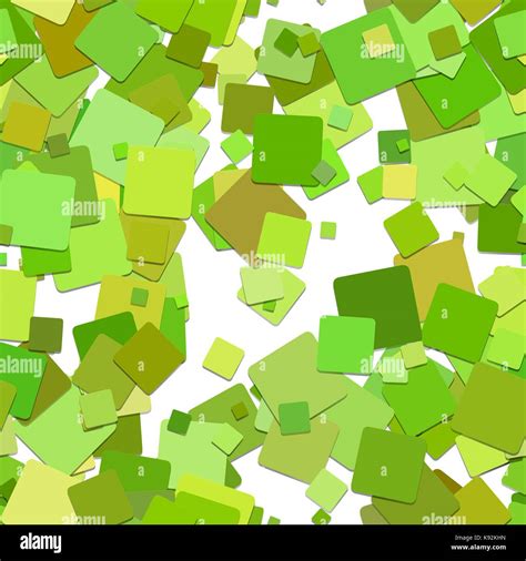 Seamless Geometrical Square Pattern Background Vector Graphic Design From Rotated Green