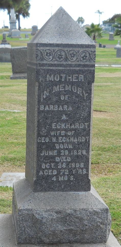 Barbara Ann Eckhardt 1826 1898 Find A Grave Memorial