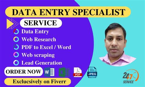 do accurate data entry copy paste web research pdf to excel work by