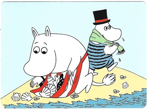 Moomin Moominmamma And Moominpappa Postcard Tove Jansson A Day At The