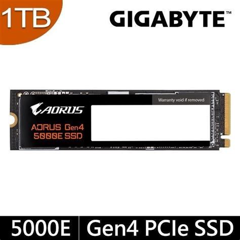 GIGABYTE 技嘉 南紡購物中心 AORUS 5000E 1TB Gen4 PCIe SSD AG450E1TB G