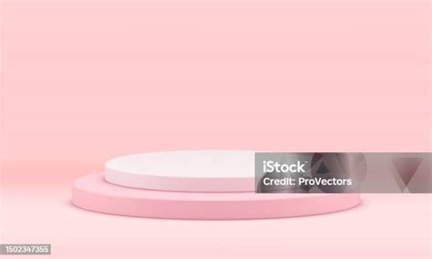 핑크 3d 연단 우아한 수준의 무대 예술 이벤트 축하 실린더 기본 기초 현실적인 벡터 3차원 형태에 대한 스톡 벡터 아트 및 기타 이미지 3차원 형태 강단 건설 산업