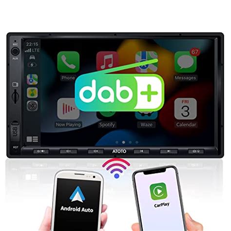 ATOTO F7XE 7 Pouces Autoradio 2 Din Avec Dab Dab Sans Fil CarPlay Et