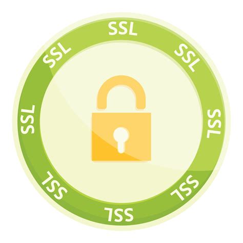 digital ssl certificate icon cartoon style 14349349 vector art at vecteezy