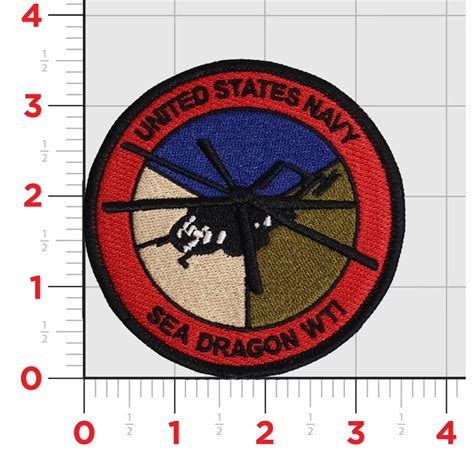 Officially Licensed Us Navy Sea Dragon Wti Ch 53 Patch Marinepatches