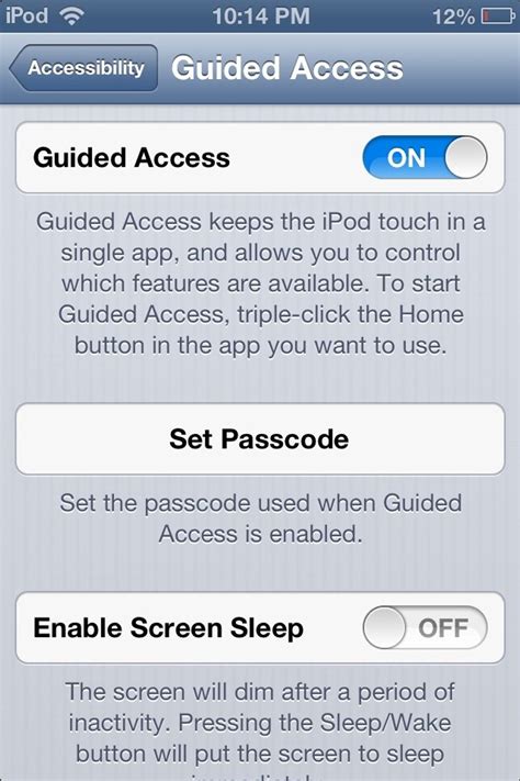 How To Enable And Use Guided Access Ios 6 Tutorials Bc Guides
