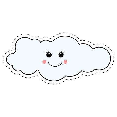 mignonne nuage dessin animé illustration graphique 22272264 Art
