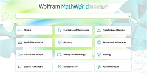 Wolfram Mathworld The Webs Most Extensive Mathematics Resource