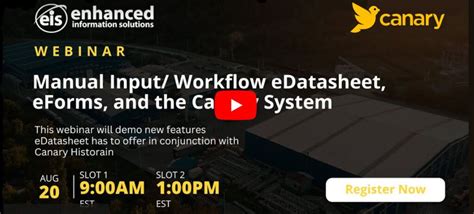 Manual Input Workflow Edatasheet Eforms And The Canary System