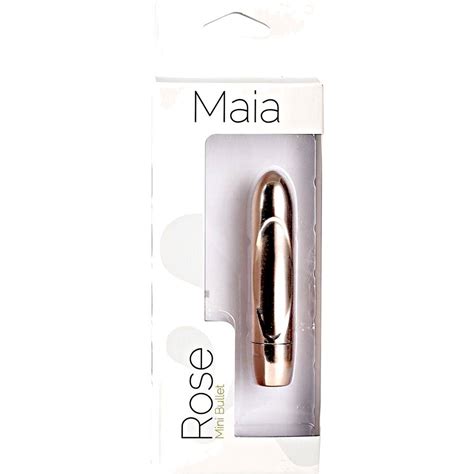 Rose Metallic Mini Bullet Vibrator By Maia Toys 35 Rose Gold