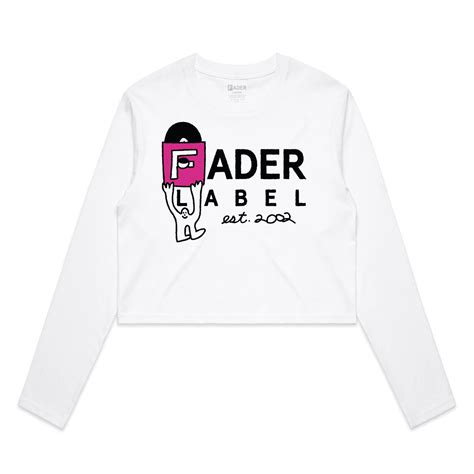 Fader Est 2002 Long Sleeve Crop Tee The Fader