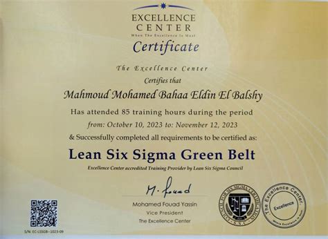 Mahmoud Mohammed Bahaa On Linkedin Leansixsigma