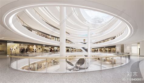 现代商场中庭su模型下载【id 1139400951】 知末su模型网
