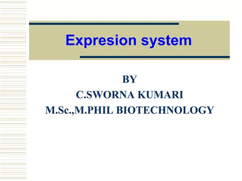 Expression System Final Pptx