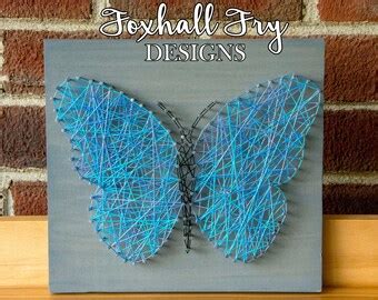 Butterfly String Art Etsy