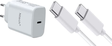 Usb C Adapter Oplader Met Usb C Naar Usb C Kabel 20w Snellader Voor Voor O A Bol