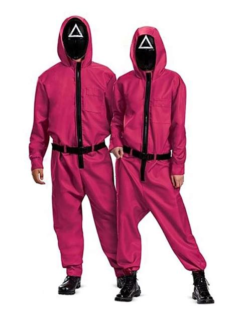 Squid Game S2 Guard Jumpsuit Squid Game Pink Soldier Costume