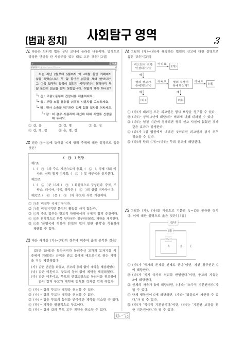 2013 10 고3 학평 사회법과 정치