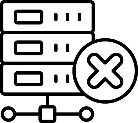 Delete Database Line Icon 43259710 Vector Art At Vecteezy