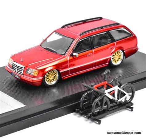 Mercedes Benz S Class Wagon Red Chrome Wcycles 164 Diecast Model
