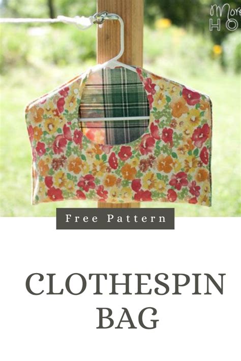 Clothespin Bag Free Sewing Pattern Sew Modern Bags