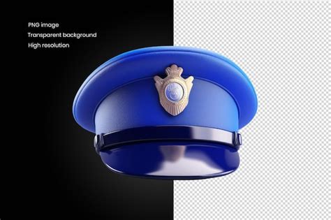 Premium Psd Cute 3d Cartoon Cop Hat With Background