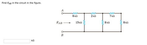 Solved Find RAB in the circuit in the figure 어 RAB Chegg com