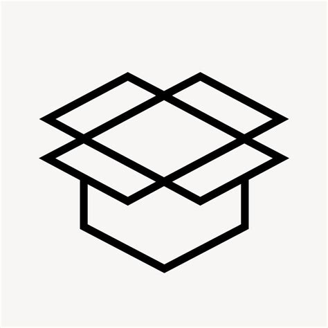 Open Box Icon Illustration