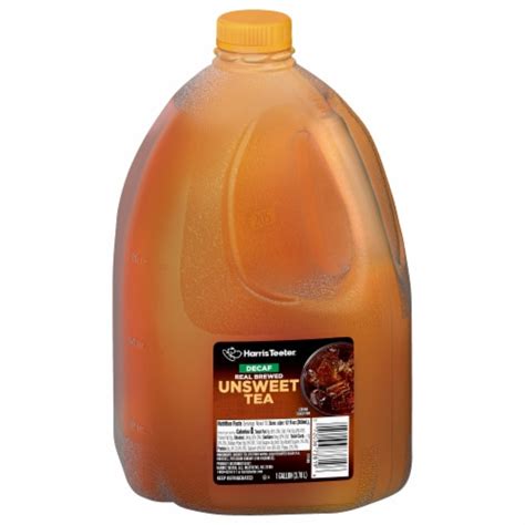 Harris Teeter Decaf Real Brewed Unsweet Tea 1 Gal 128 Oz Kroger