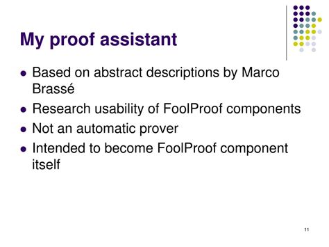 Ppt Component Based Proof Assistant Powerpoint Presentation Free