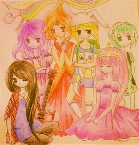 Girls~ Adventure Time With Finn And Jake Fan Art 33409330 Fanpop