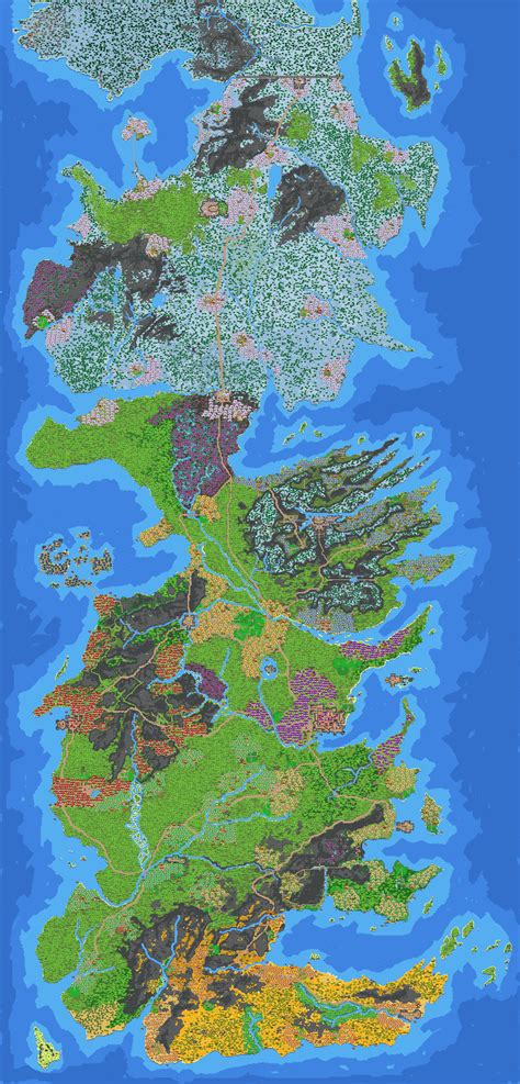 Detailed Westeros Map New Most Detailed Westeros Map Game Of Thrones